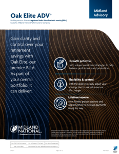 Oak Elite ADV variable annuity marketing materials - Midland National